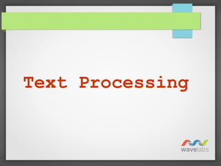 Text processing | PPT