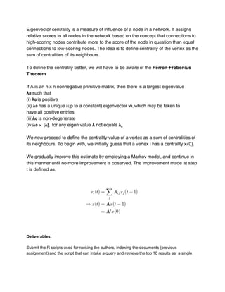 R - Eigen vector centrality with product reviews | PDF