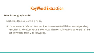 TextRank: Bringing Order into Texts | PPTX
