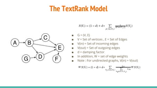 TextRank: Bringing Order into Texts | PDF | Technology & Computing