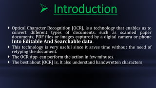 Text reader [OCR] | PPT