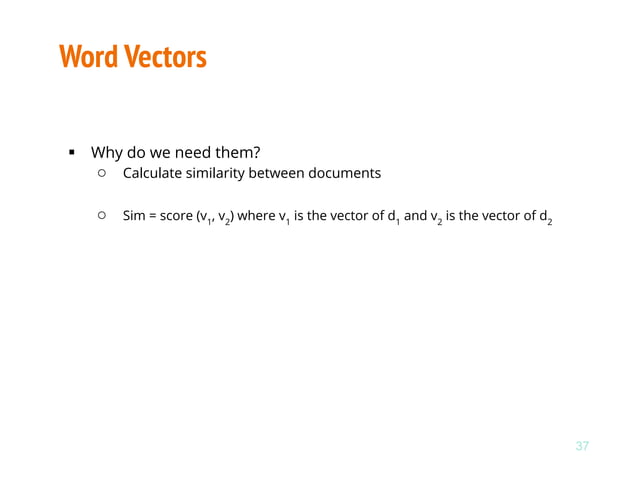 Applications of Word Vectors in Text Retrieval and Classification | PPT