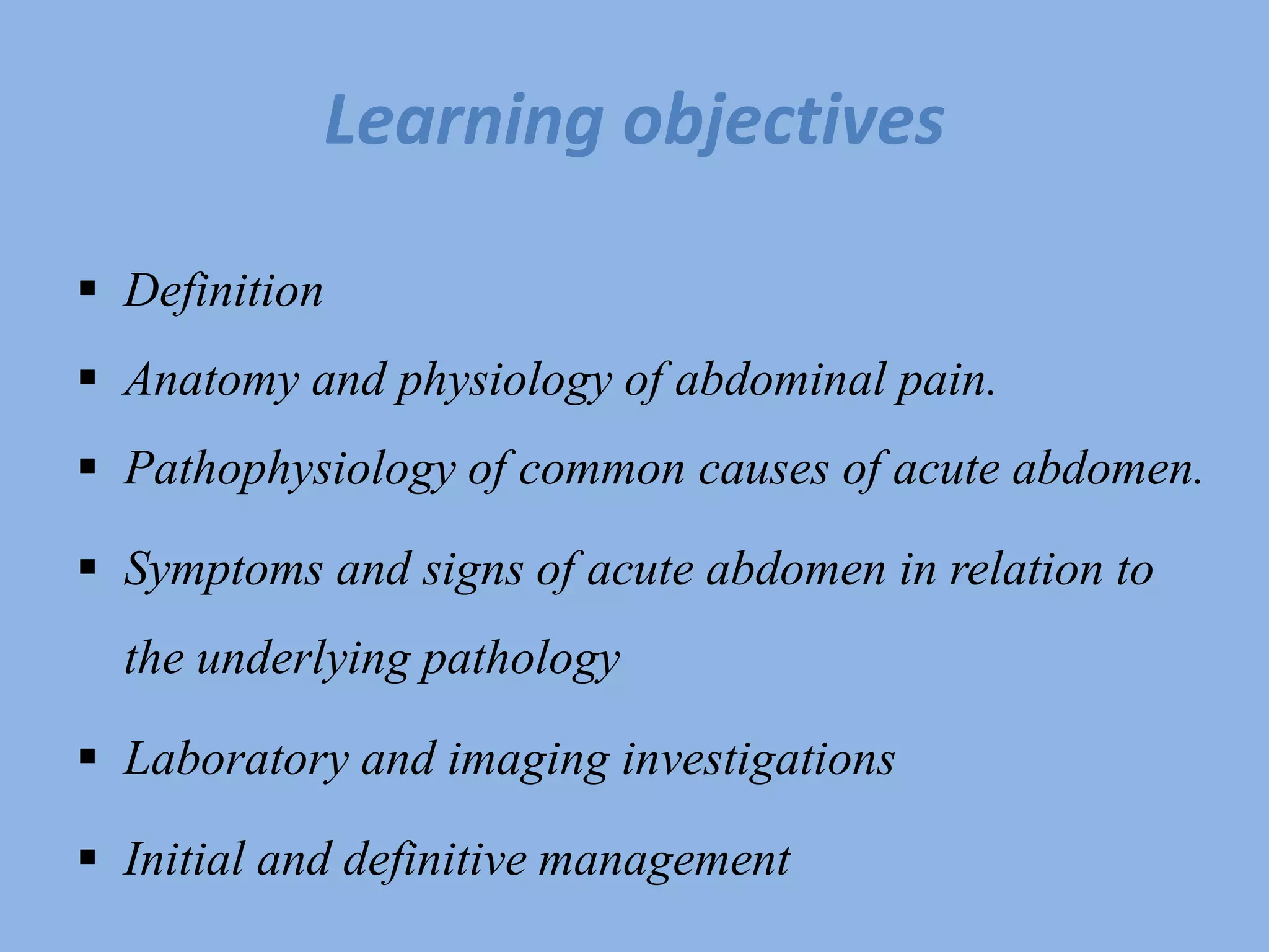 Acute Abdomen and their types.ppt