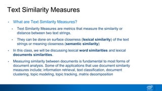 Text similarity measures | PPTX