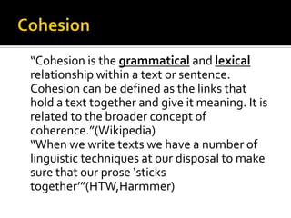 Texts making sense | PPTX | College Education | Education