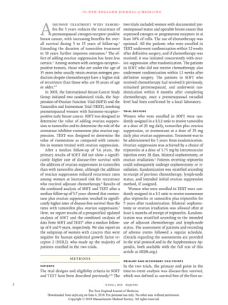 trial soft and text para cancer de mama hormononal | PDF