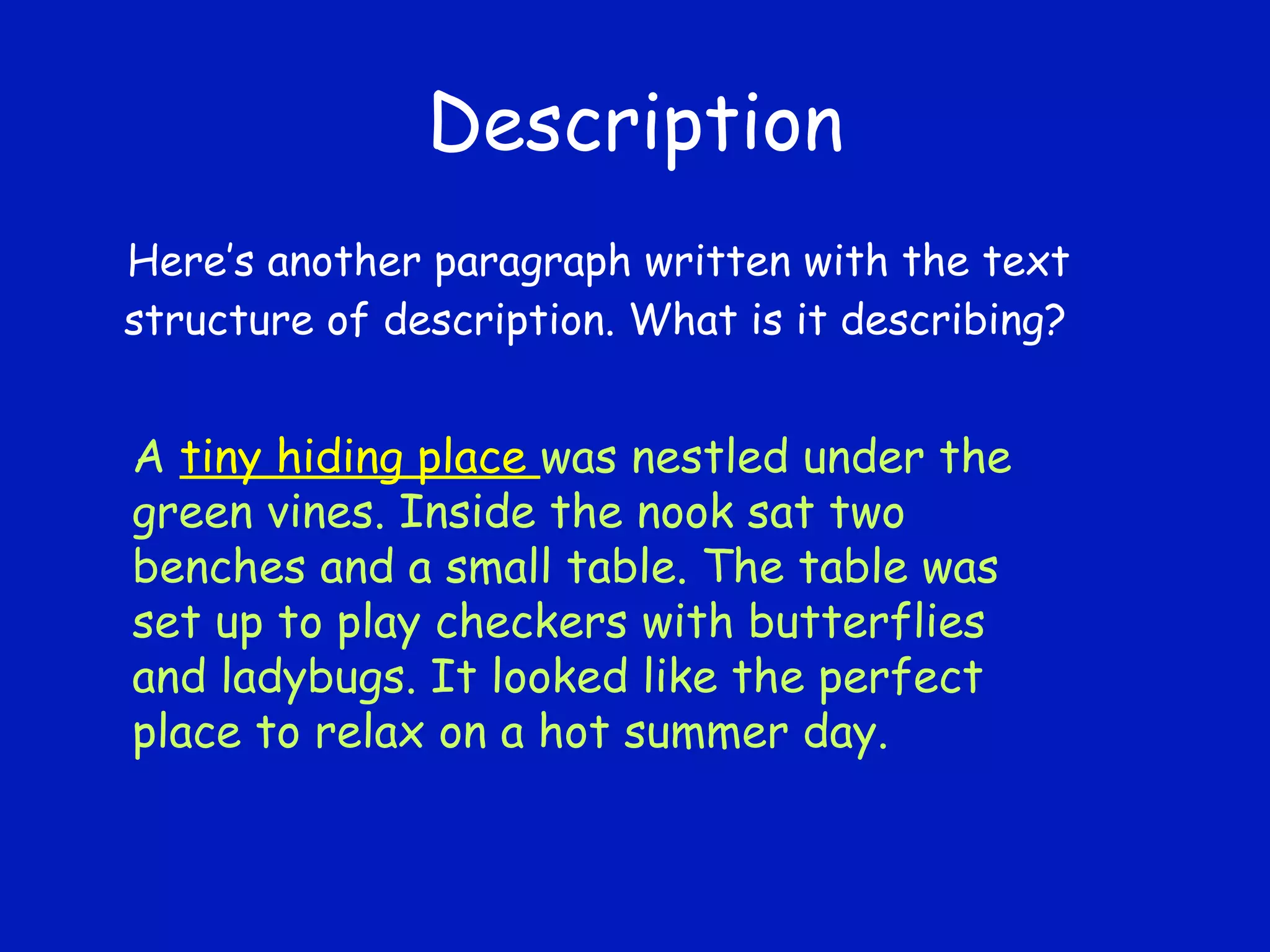 Text structure for young readers | PPT