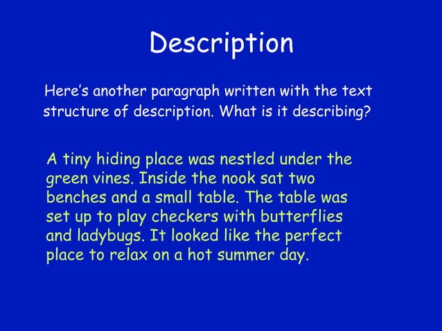 Text structure for young readers | PPT