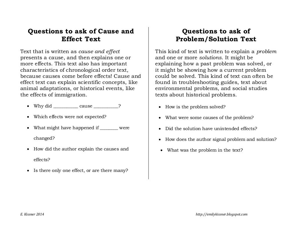 Text Structure Questions