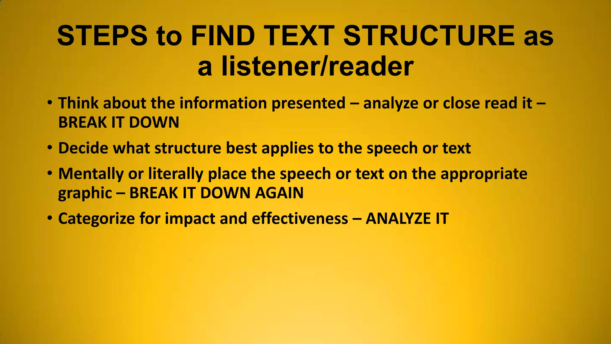 Text Structures & Graphic Organizers | PPTX