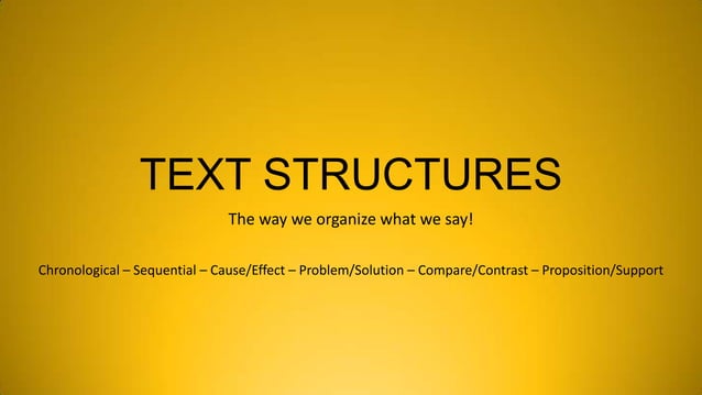 Text Structures & Graphic Organizers | PPTX