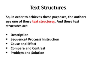 Text structures | PPTX