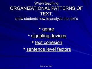 Text Structures presentation in Structure | PPT