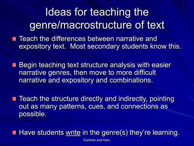 Text Structures presentation in Structure | PPT