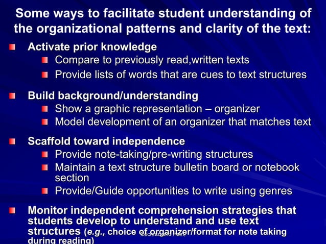 Text Structures presentation in Structure | PPT