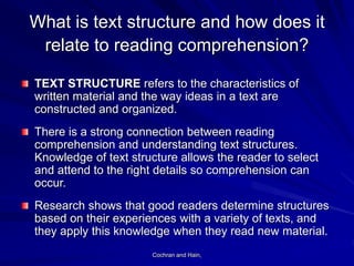 Text Structures presentation in Structure | PPT