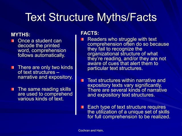 Text Structures presentation in Structure | PPT