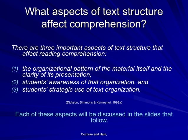 Text Structures presentation in Structure | PPT