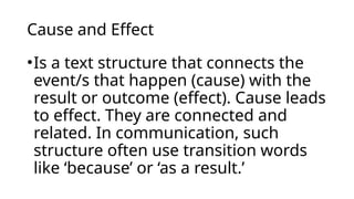 Text Structur examples powerpoint presentation | PPTX