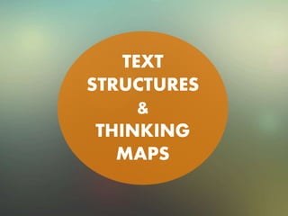 Text Structures and Thinking Maps | PPT