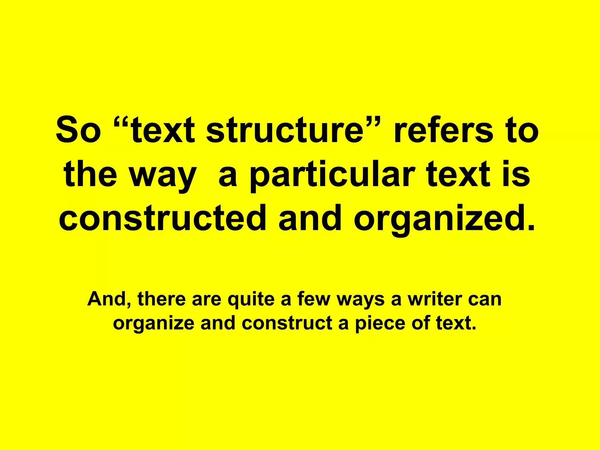 Text structures v text features | PPT