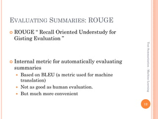Text summarization | PDF
