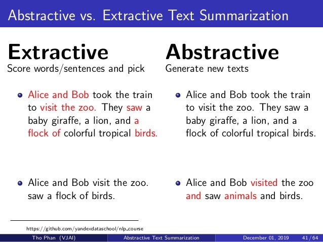 Abstractive Text Summarization Abstractive Text Summarization