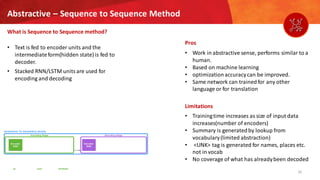 Text summarization | PDF