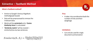 Text summarization | PDF