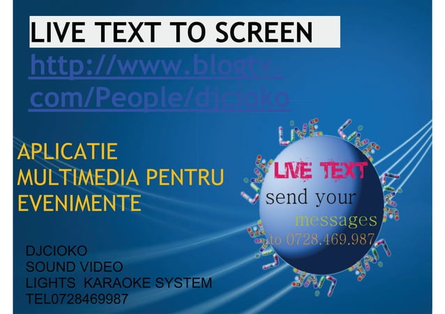 Text To Screen Live Events | PPT
