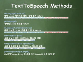 Text to Speech 사용법 | PDF