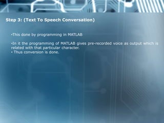 Text to speech conversation in gujarati | PPT