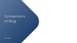 Blog Writing- First language English -text type | PPT