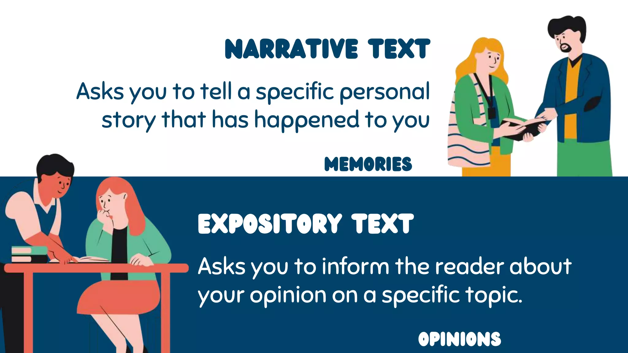 TEXT TYPE (NARRATIVE, EXPOSITORY, RECOUNT, EXPLANATION, PERSUASIVE).pptx