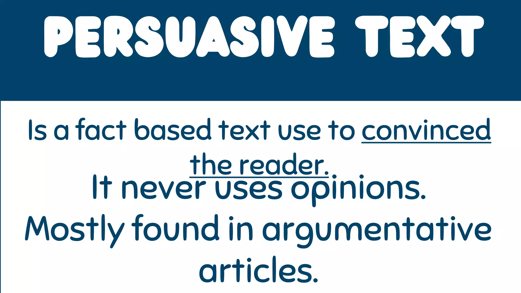 TEXT TYPE (NARRATIVE, EXPOSITORY, RECOUNT, EXPLANATION, PERSUASIVE).pptx