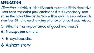 TEXT TYPE (NARRATIVE, EXPOSITORY, RECOUNT, EXPLANATION, PERSUASIVE).pptx