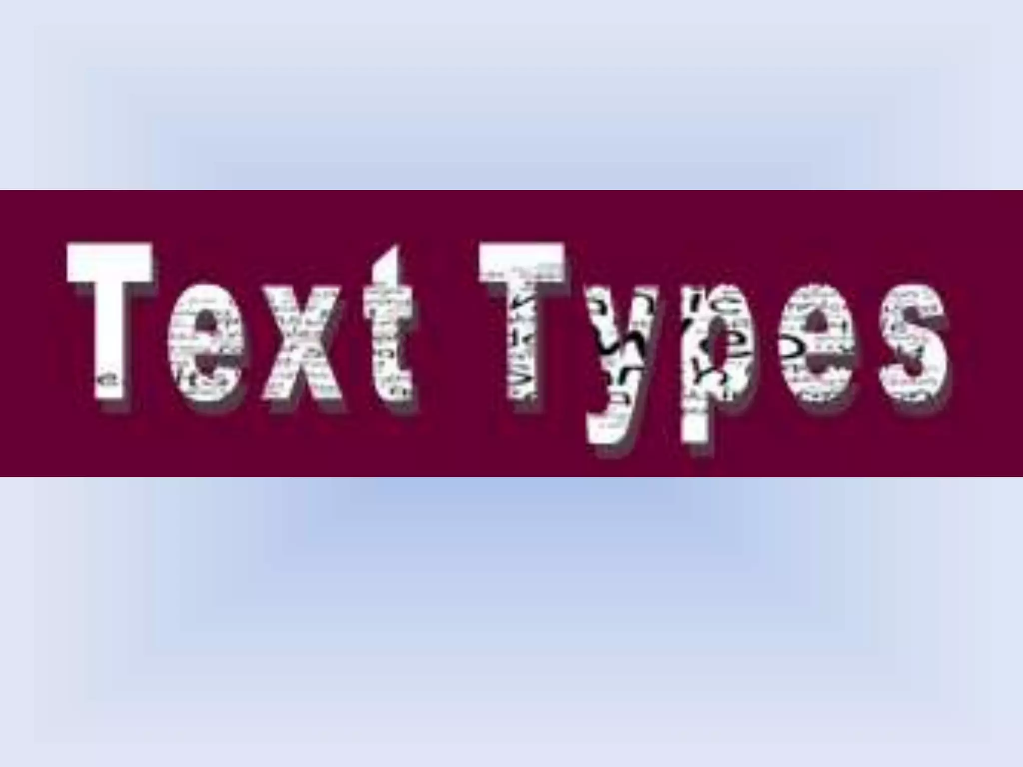 Text types | PPT