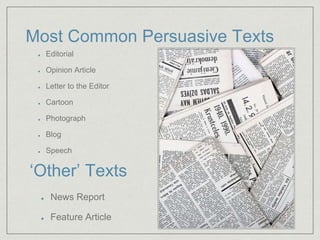 Language Analysis: Text Types | PPTX