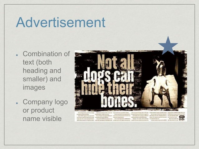 Language Analysis: Text Types