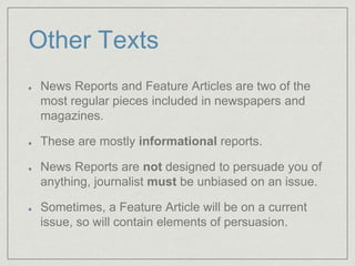 Language Analysis: Text Types | PPT