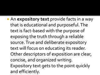TYPE OF TEXT TEXT TYPES | PPTX