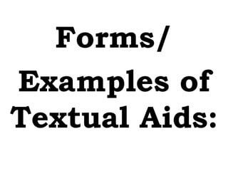TEXTUAL AIDS .pptx