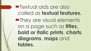 TEXTUAL AIDS powerpoint presentation for English 10 | PPTX