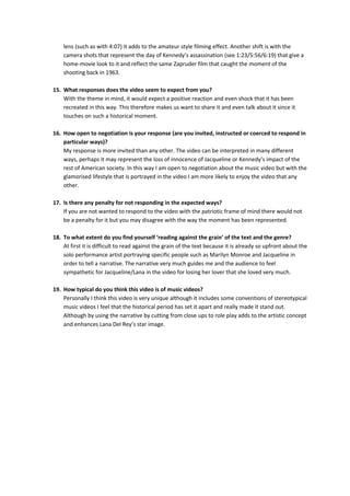 Textual Analysis: Lana Del Rey - 'National Anthem' | DOCX | Hip Hop ...