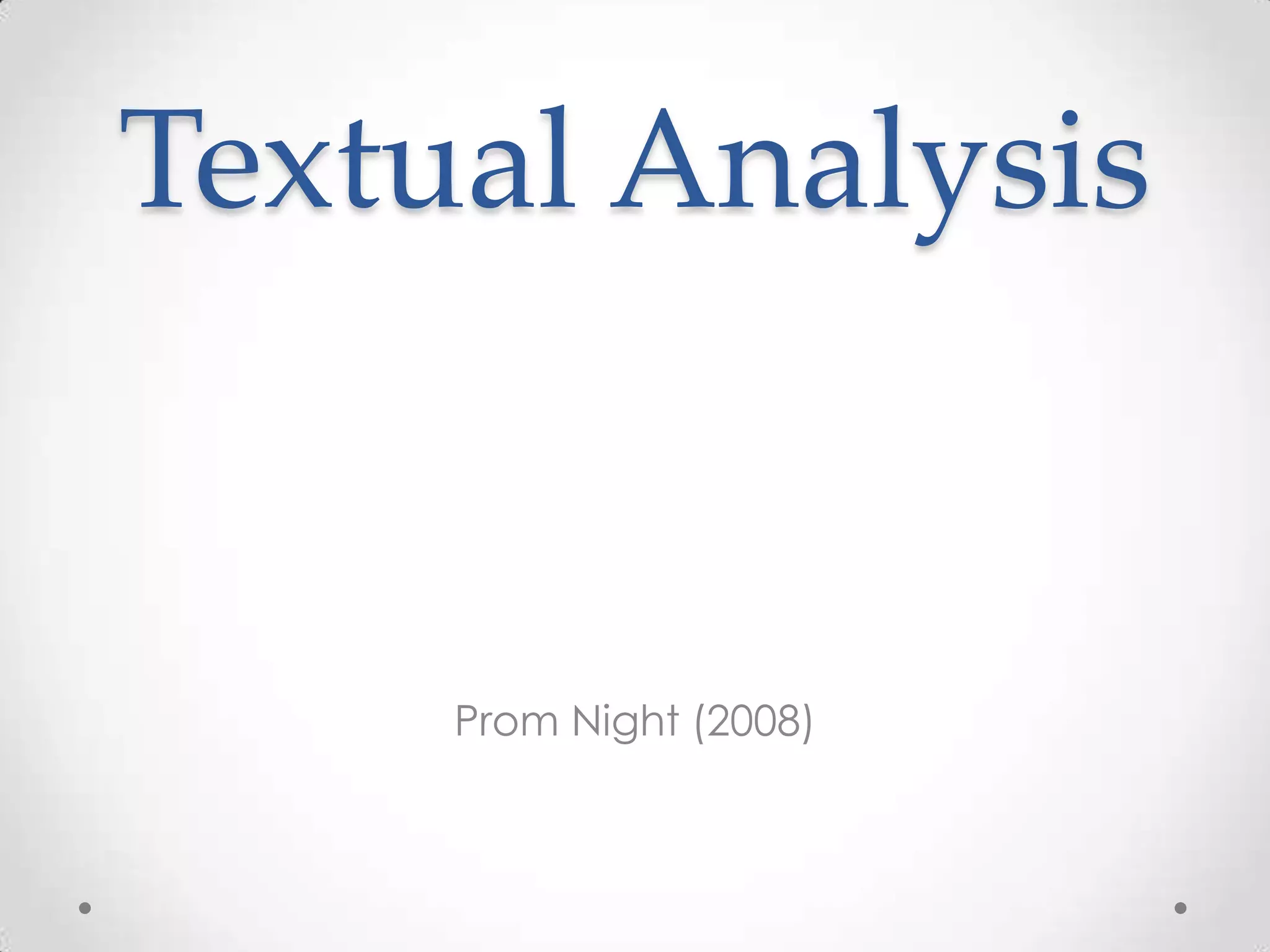 Textual analysis | PPT