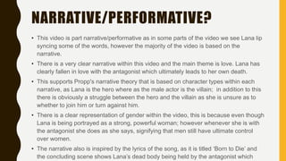 Textual analysis - Lana del Rey - Born to die | PPTX