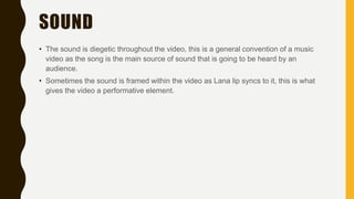 Textual analysis - Lana del Rey - Born to die | PPTX