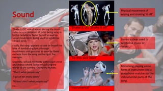Textual Analysis - Shake It Off | PPTX | Music | Entertainment