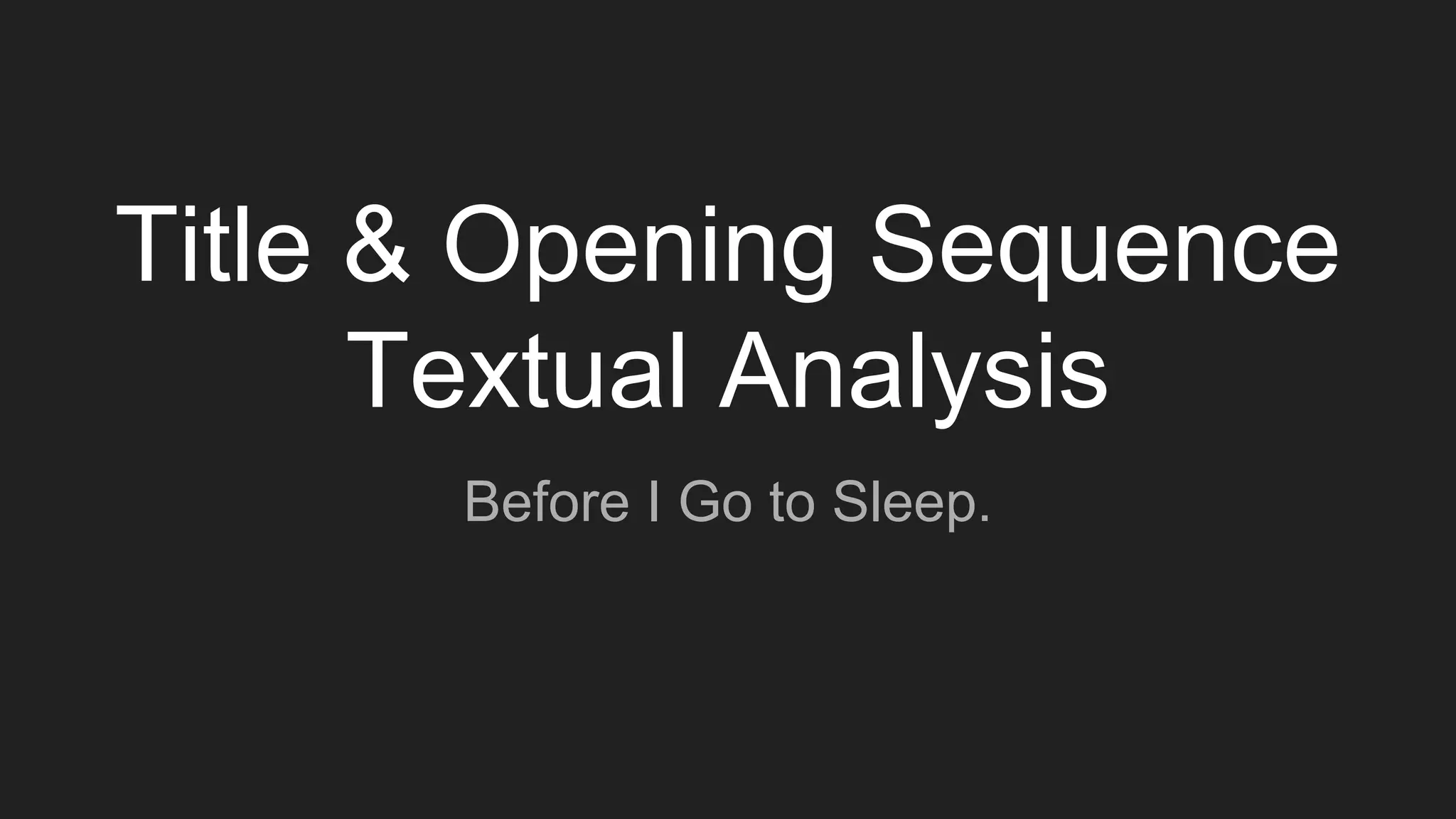 Textual analysis | PPTX