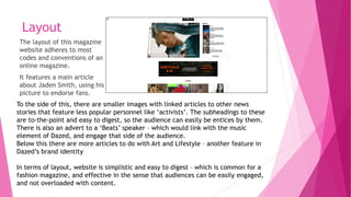 Textual Analysis- Dazed Magazine | PPTX